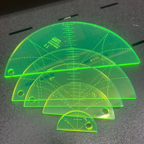 DITCH EVERYTHING® 1/4" Acrylic Ruler Template for Longarm and Domestic ...