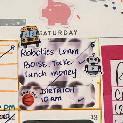 Bus Stickers School Bus Planner Stickers Transportation Stickers for ...