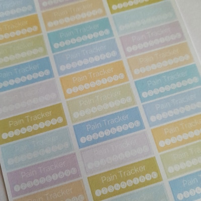 Pain Tracker Stickers // Spoonie Stickers Functional Planner Stickers ...