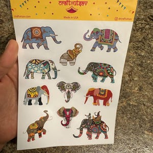 Diwali Art Self-ink Stamps for Kids 24 Unique Indian Themed Designs, 6 ...