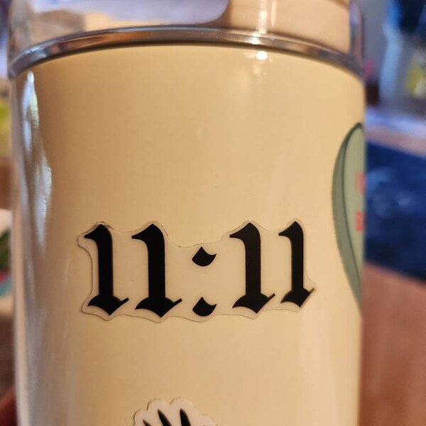 333 Angel Number Sticker| Transparent Outdoor Stickers Die-cut | Unique ...