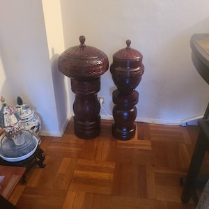 JUEGO SET Pilon Y Batea De Shango Chango Madera Tallado Cherry | Etsy