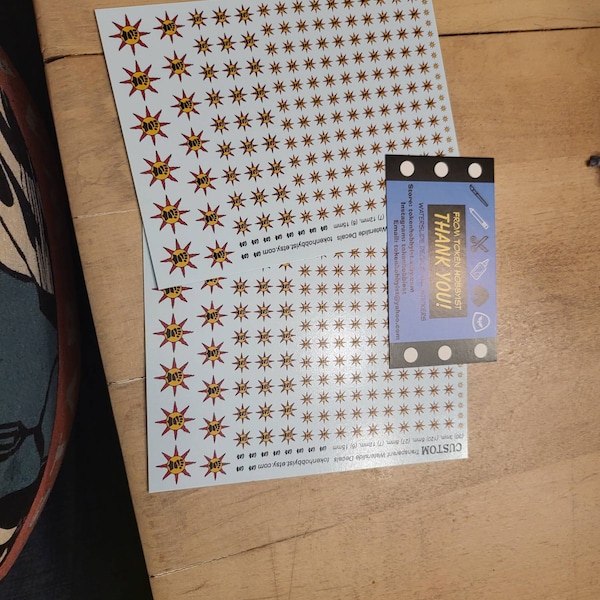 Waterslide Decals and Transfers for Tabletop Miniatures / Roleplaying ...