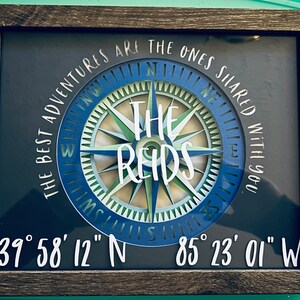 3D COMPASS DAD Shadow Box Svg for Cricut for Silhouette - Etsy