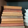 Earthy Book Stack, Brown Tone Book Decor, Decorative Book Stack ...