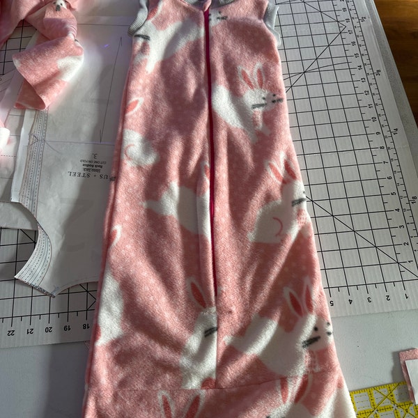 Sleep Sack Baby Pajamas With Zipper Guard PDF Sewing Pattern - Patterns ...