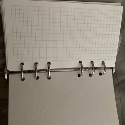 Dot Grid Lined Paper Personal Planner Inserts, Printable Writing Paper ...