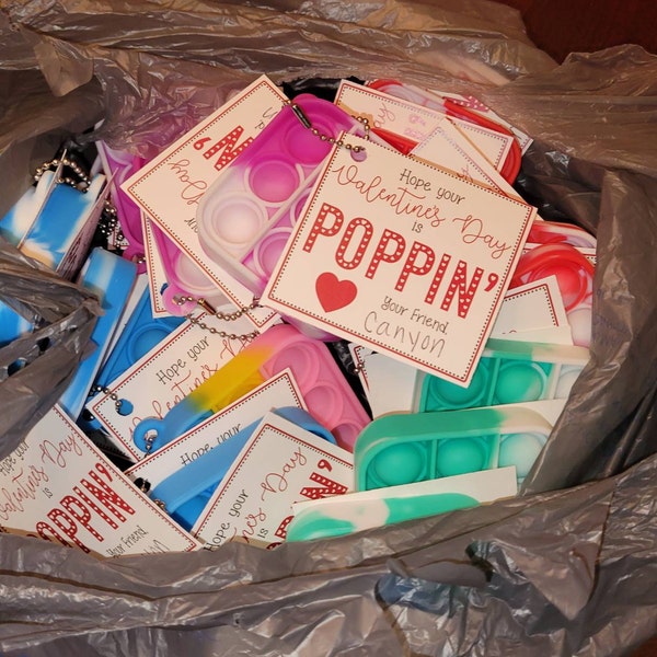 Hope Your Valentine’s Day is Poppin’ Digital Printable Pop It Valentine ...
