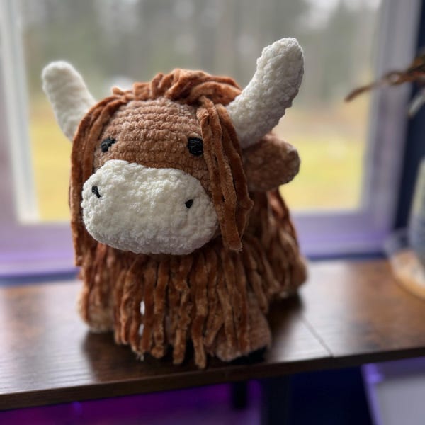 Highland Cow Crochet Pattern, Amigurumi Crochet Pattern, Highland Cow ...