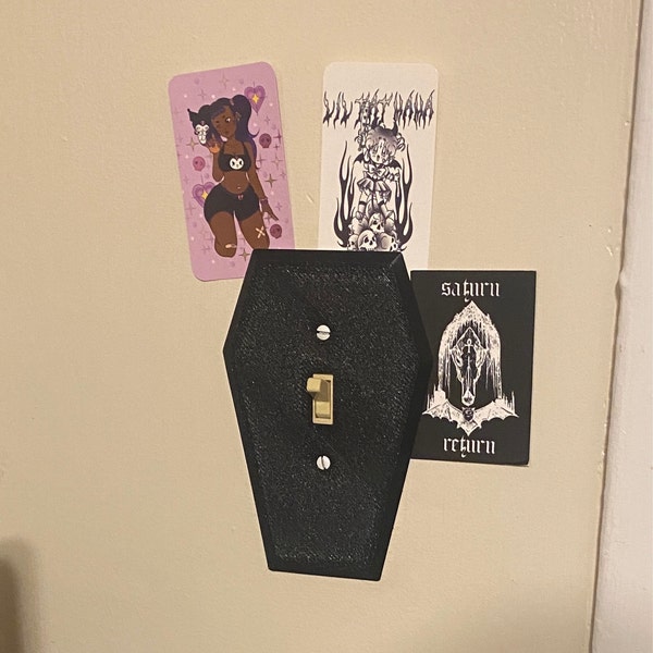 Coffin Light Switch Cover / Gothic Home Decor / Spooky Halloween Switch ...