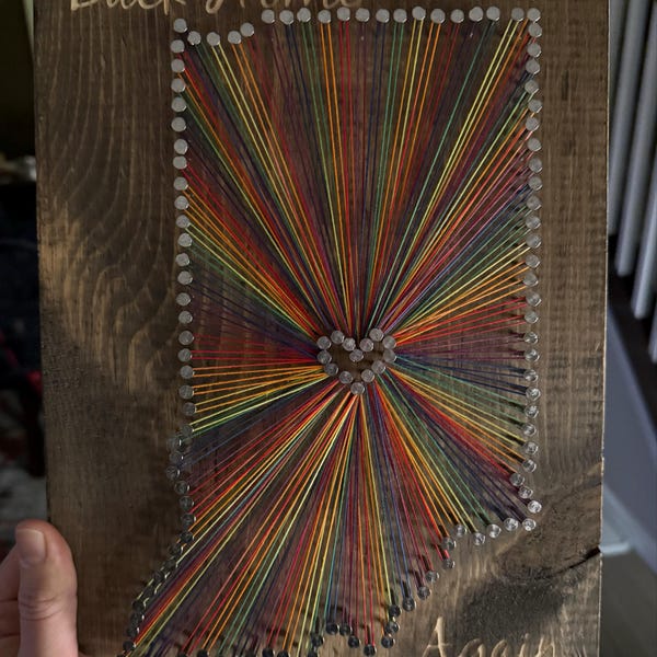 North Carolina String Art, North Carolina Decor, State String Art ...