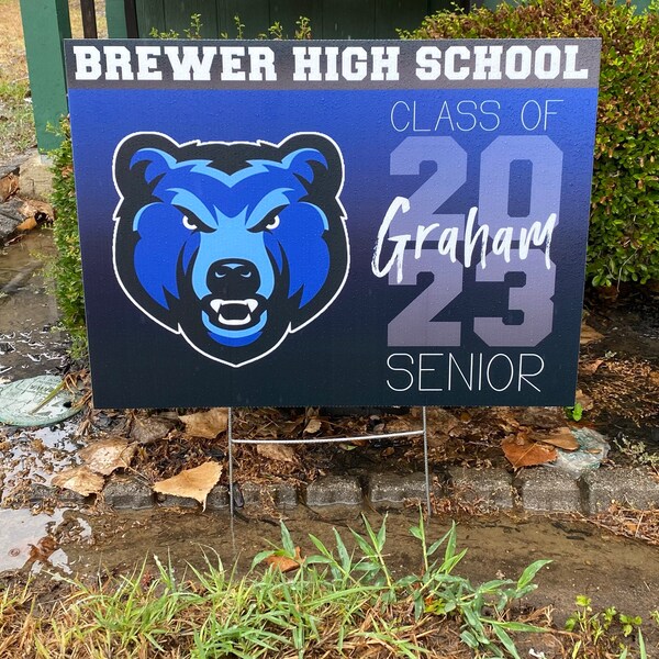 Customizable High School Senior Yard Sign | Class of 2026 Graduation ...