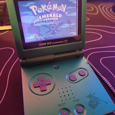 Gameboy Advance SP Transparent Clear Sky Blue IPS V2 Screen Mod - Etsy