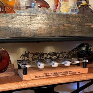 Custom Blanton's Bourbon Stopper Display Stand red Oak - Etsy