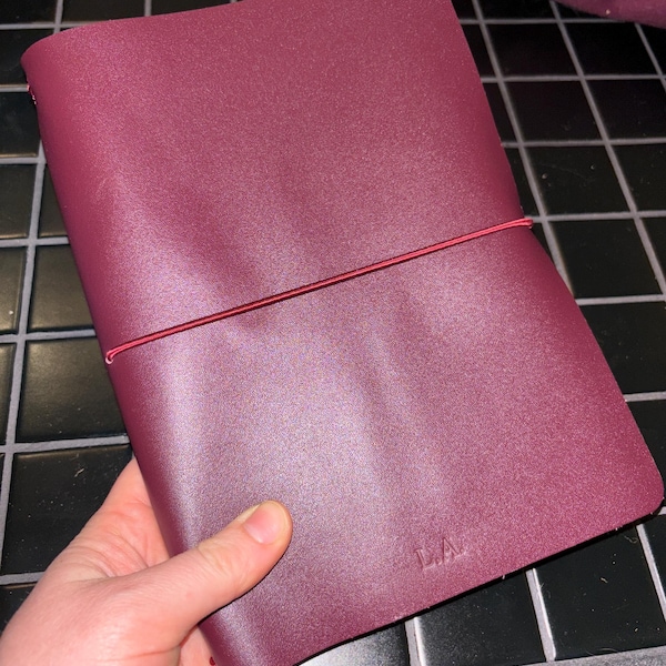 Custom Journal Cover for Men, Leather Pocket Notebook Cover, A5 A6 ...