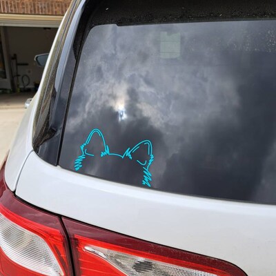 Cat Ear Halo Custom Car Decal Personalized - Etsy