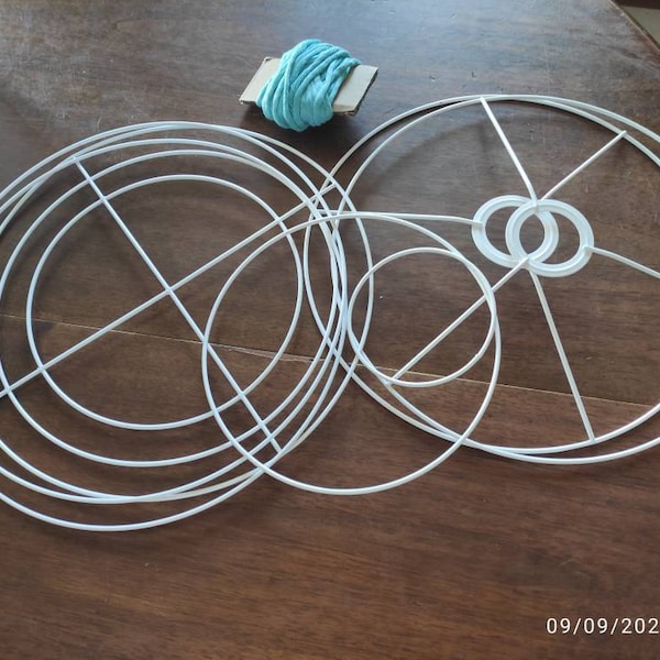 Frame for the Lamp, Frame for the Lampshade, Shelves, Rooms, Hoops ...