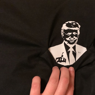 Donald Trump Giving the Middle Finger / SVG File Clipart Vector for ...