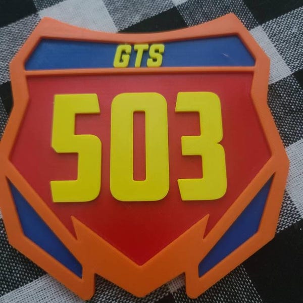 Custom 3D Printed Motocross Number Plate: Personalized Dirtbike Decor ...