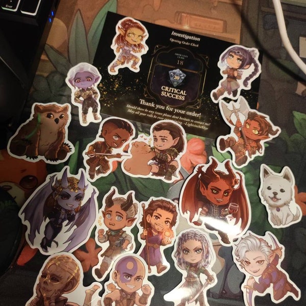 INSTOCK Fanmade BG3 VOL 2 Sticker Pack! - Etsy