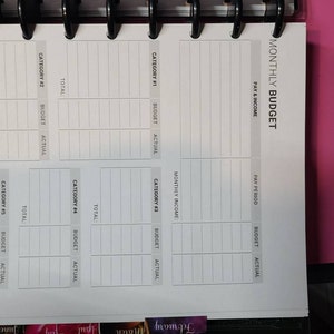 Editable BIG Happy Planner Vertical Inserts, Printable Weekly Planner ...