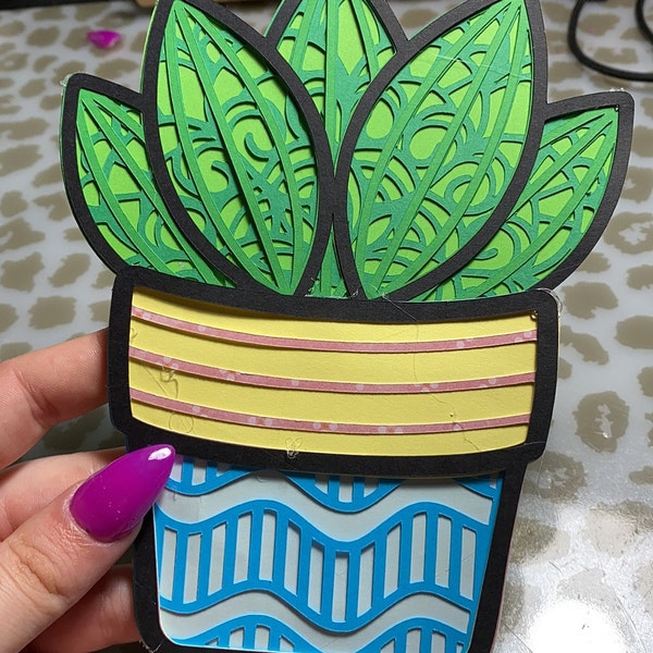 3D Cactus Mandala, Cactus SVG, 3D Mandala Svg, Layered Mandala, Layered ...