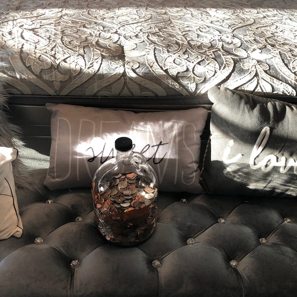 Our Adventure Fund ~ World Map Money Jar Travel Fund - 1 Gallon Glass ...