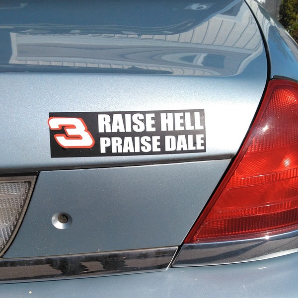 Raise Hell Praise Dale / 3 Dale Earnhardt Number Sticker - Etsy