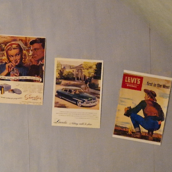 Retro Advert Posters - 100 Vintage Prints - DIGITAL DOWNLOAD - Retro ...