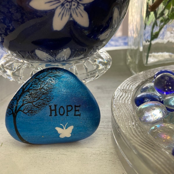 Happy Birthday, Painted Rock, Tree Stone, Small Birthday Gift, Pebble ...