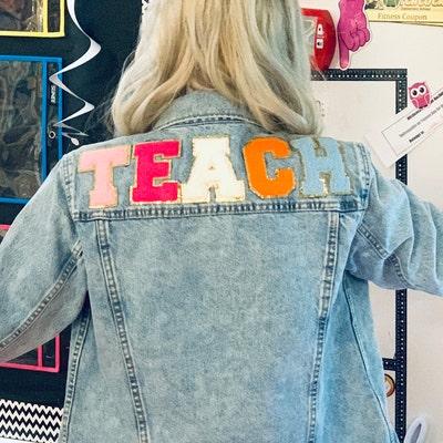 Custom Sports Team Denim Jacket - Etsy