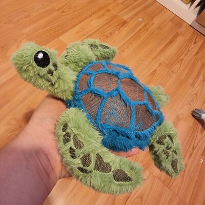 ITH Turtle, Turtle Embroidery Design, Turtle Stuffie 8x11 6x10 8x8 5x7 ...