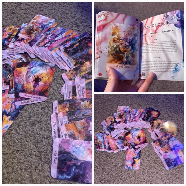 Colorful Dreams Tarot Deck: 78 Card Mystical Art Set - Etsy