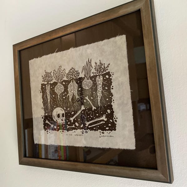 Fresno Nightcrawler Forest Reduction Linocut Print 9"x7" - Etsy