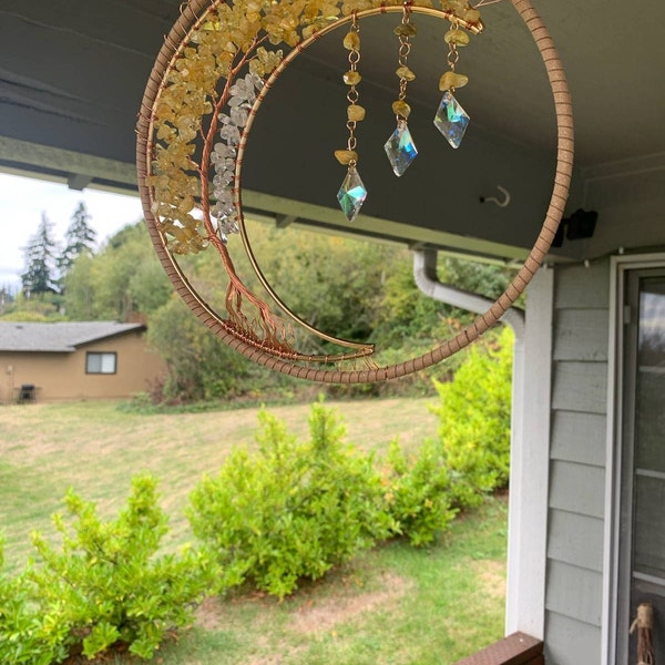 Amethyst Crystal Suncatcher, Light Catcher, Charming Home Decor, Prism ...