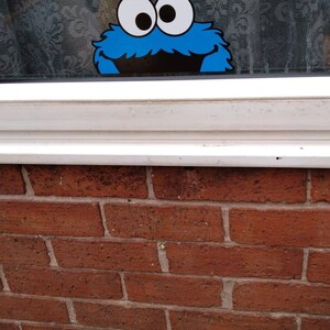 Peeping Cookie Monster - Funny Sticker Car or Van Window / Bumper - Etsy