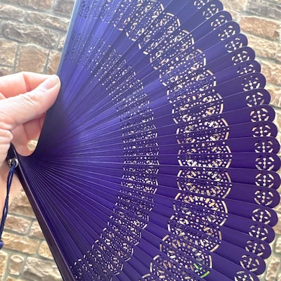 Beautiful Mountain Sunset Folding Fan,elegant Crane Folding Fan,parents ...