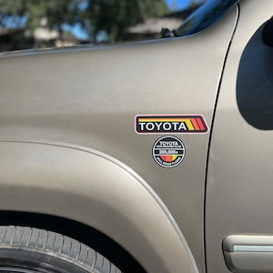 Toyota Retro Vintage Decal Sticker Round 4 Inch 3 Stripe - Etsy