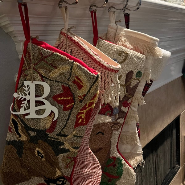 Stocking Tags - Customized Wooden Labels - Personalized Stocking Tag ...