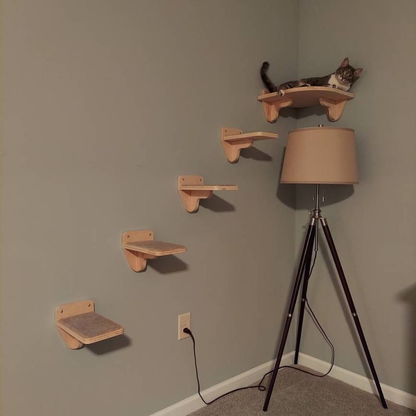 Corner Cat Wall Bed, Cat Shelf, Cat Platform, Cat Furniture, Cat Bed ...