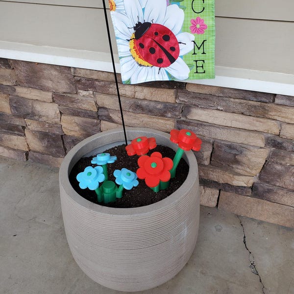 Giant Brick Flowers – 3D Printed Decoration - Etsy