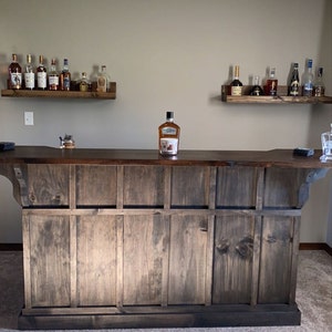 Back Bar Cabinet Furniture / With Sliding Barn Doors / Man | Etsy
