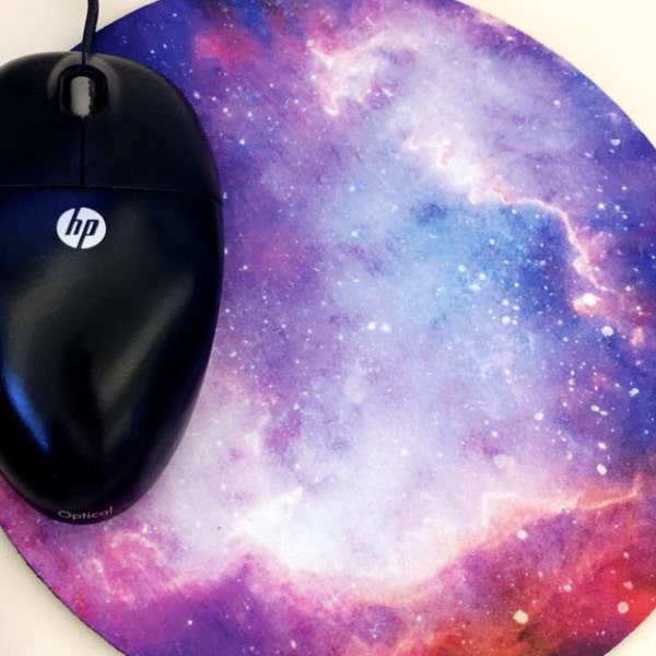 Colorful Galaxy Mouse Pad, Cosmic Watercolor Nebula Mousepad, Outer ...