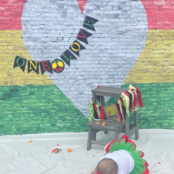 One Love Birthday Banner , One Love Party Decor , One Love Banner , One ...