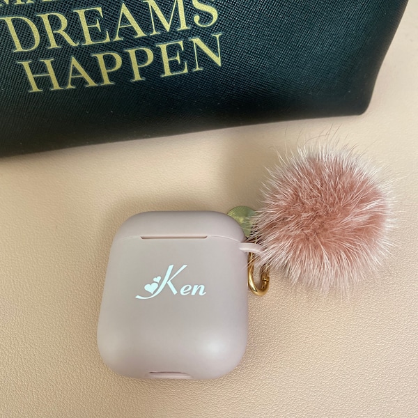 Custom Airpods Pro 3 Case Cute With Pom Pom Keychain,silicone AirPod ...