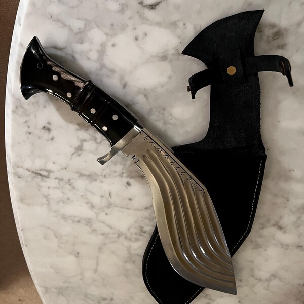 Hand Forged Messer Sword: 27.5 Inch Carbon Steel Blade, Leather ...