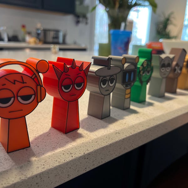 Sprunki Toys, 3D Printed Toys, Cake Toppers, Party Favor, Incredibox ...