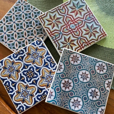 Traditional Azulejo Tile Coaster floco De Neve, Wedding Favour - Etsy