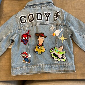 Personalized Girls Denim Jacket Crystal Jacket Name Jacket - Etsy
