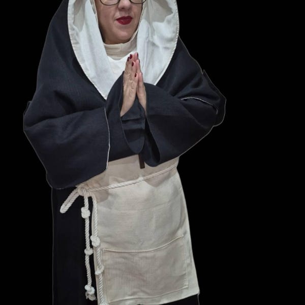 Hospitaller Nun Costume – Authentic Medieval Habit, LARP, Reenactments ...